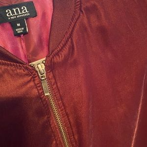 a.n.a | Jackets & Coats | Ana Velvet Bomber Jacket | Poshmark